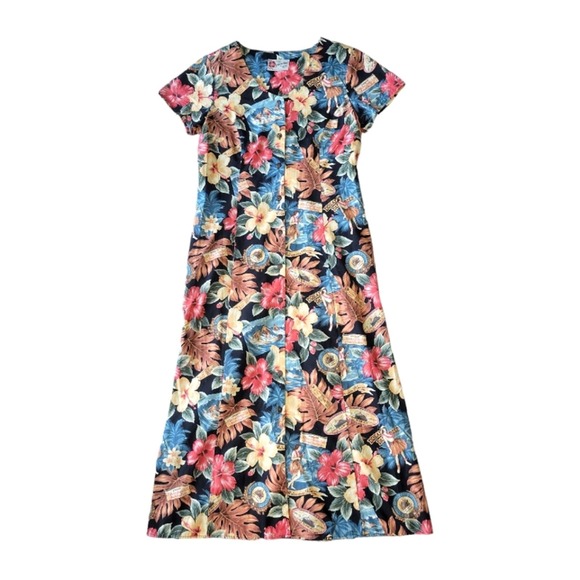 Hilo Hattie | Dresses | Hilo Hattie Hawaiian Floral Maxi Dress | Poshmark